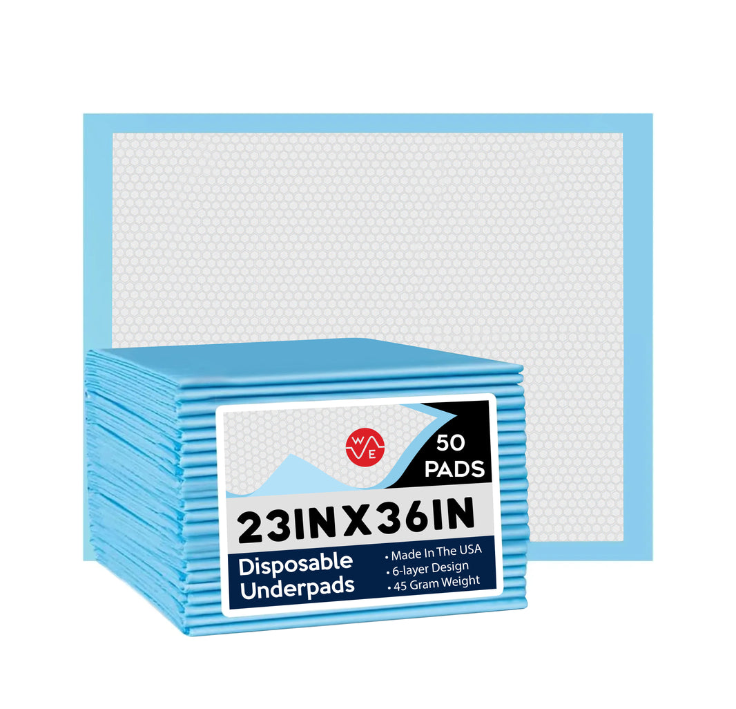 Disposable Underpads | Ultra Absorbent Bed Pads Made in USA – Wave ...